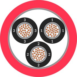 Fire-resistant control cable EN 50264-3-2 MM 600V with circuit integrity 120 min. EN 50200 for ...