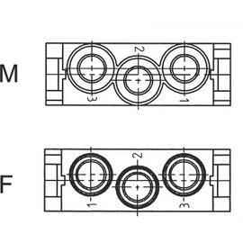 EPIC MC modular modul: 3x 50A, occupies 1 slots