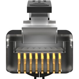 No more crimping: with this RJ45 data connector, razor-sharp, three ...