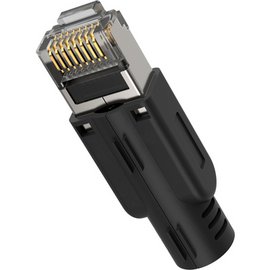 No more crimping: with this RJ45 data connector, razor-sharp, three ...
